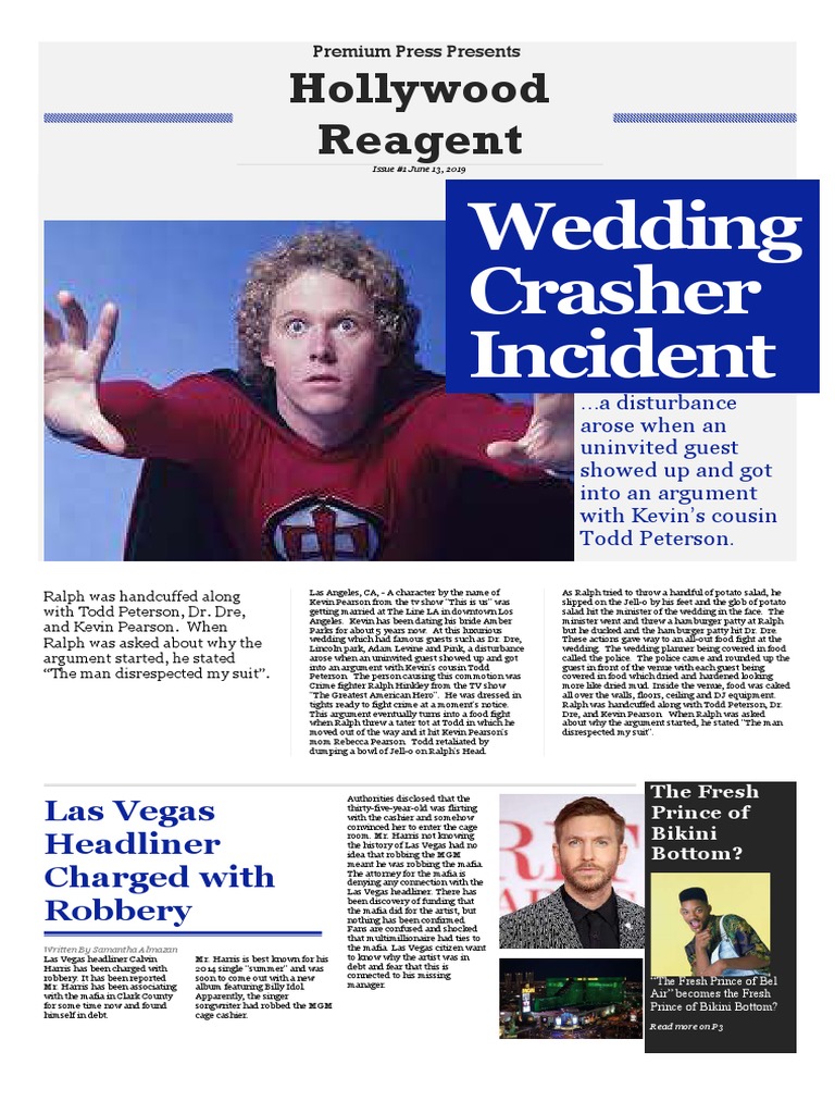 Celebrity Gossip Newspaper | PDF