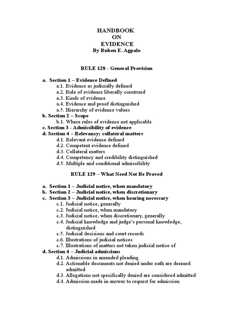 Evidence | PDF | Judicial Notice | Evidence (Law)