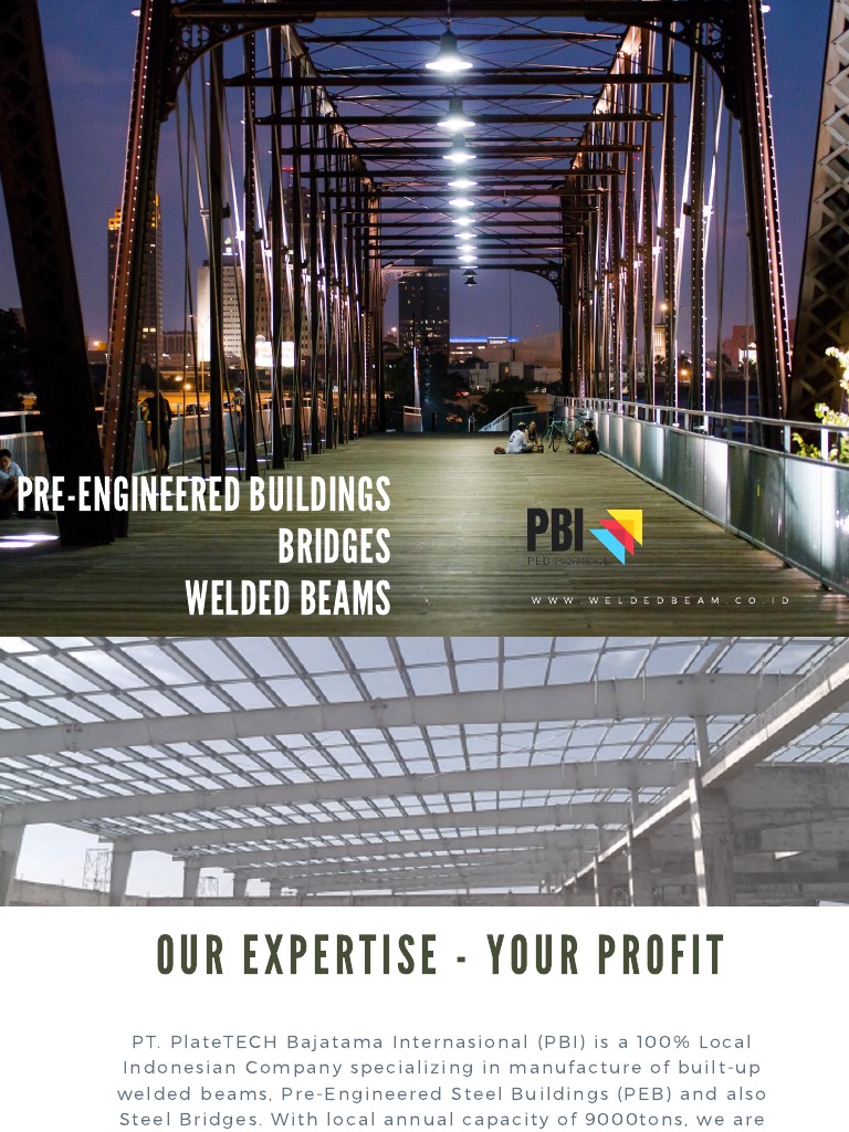PT PBI - PEB Bridge - Company Profile 2018-Cmprsd | PDF | Structural ...