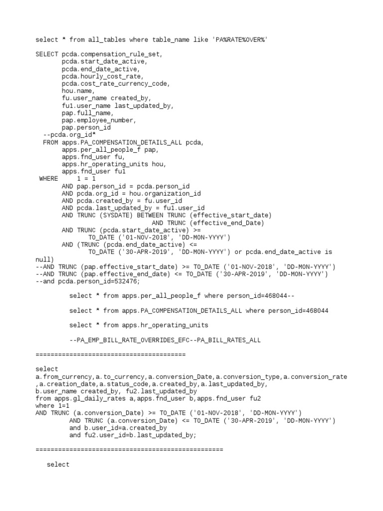 Audit Query Queries | PDF