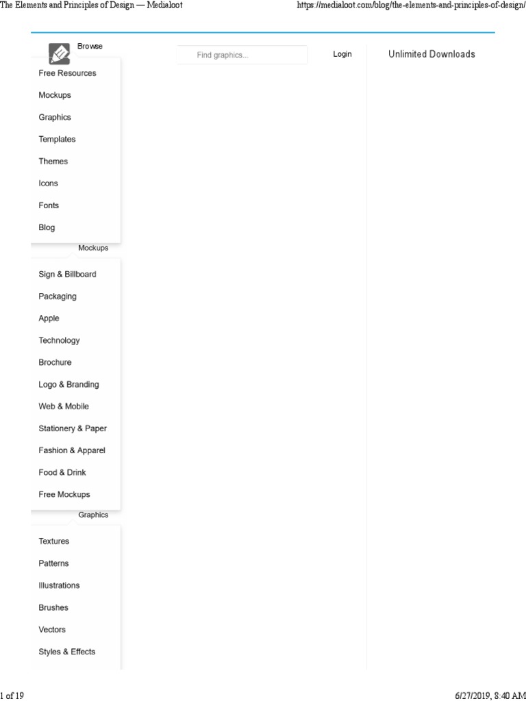 Elements and Principles of Design | PDF | Composition (Visual Arts) | Vision