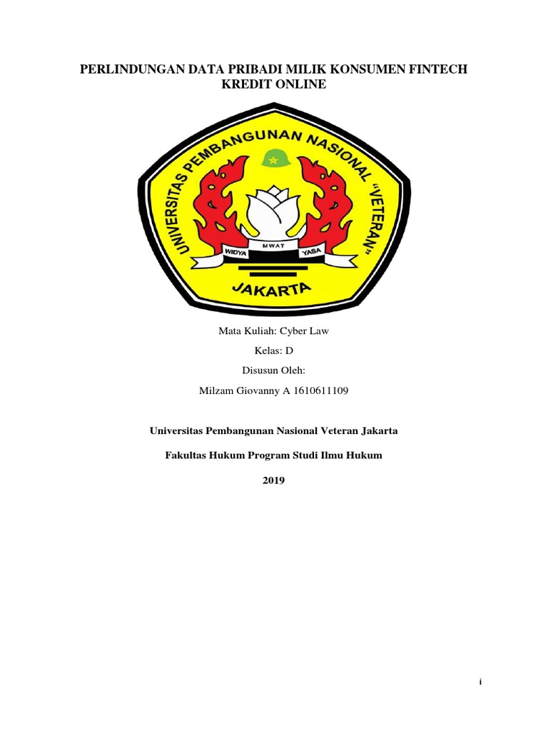 Perlindungan Data Pribadi Konsumen Kredit Online | PDF