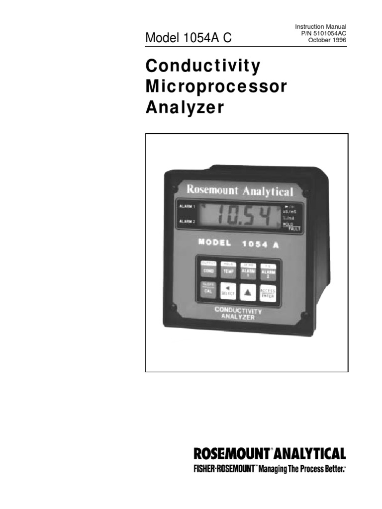 Rosemount Conductivity | PDF | Electrical Wiring | Relay