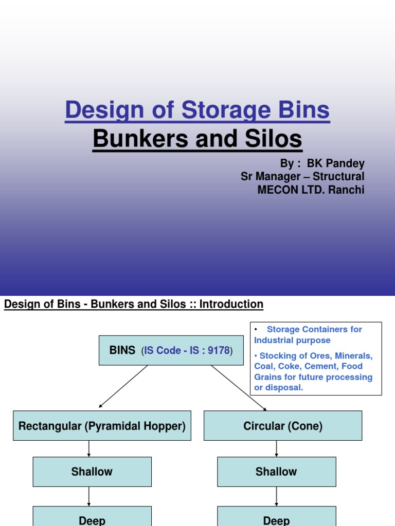 Design of Bunkers and Silos | PDF | Beam (Structure) | Structural Steel