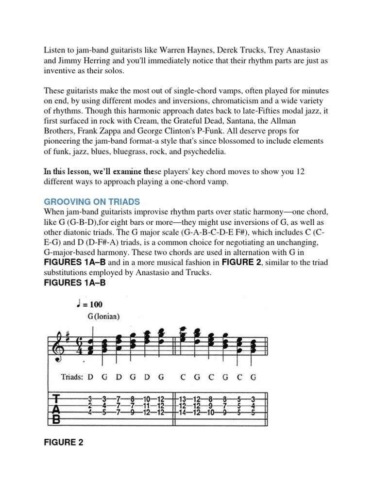 12 Ways To Soup-Up A One-Chord Vamp | PDF | Mode (Music) | Chord (Music)
