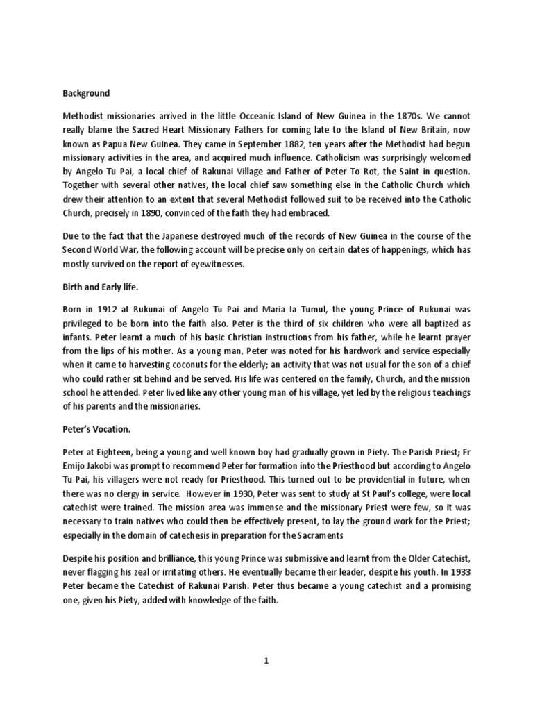 Life of Blessed Peter To Rot | PDF | Saint Peter | Catholic Church