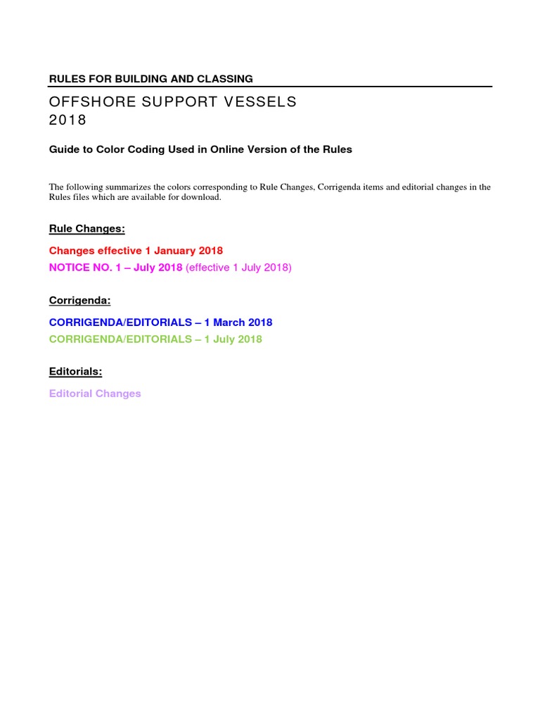 OSV Guide To Colors PDF | PDF