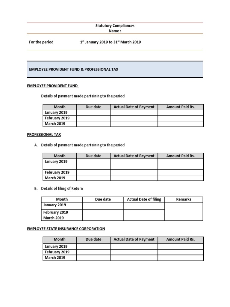 Details of Payment Made Pertaining To The Period: ST ST | PDF ...