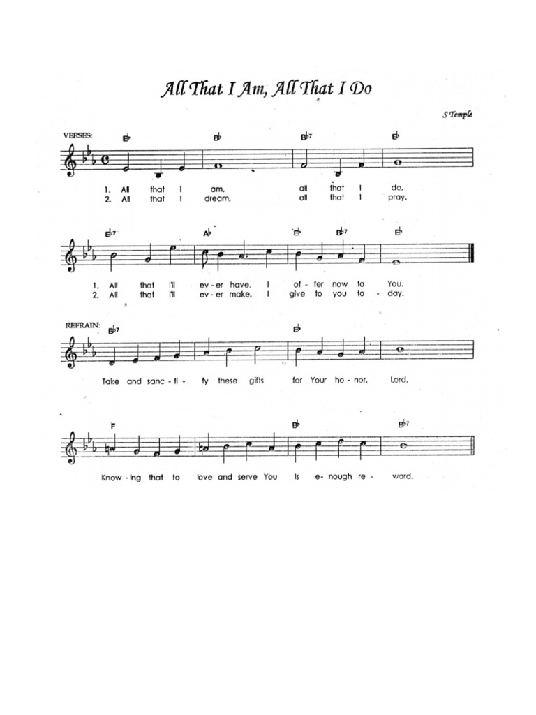 All That I Am, All That I Do