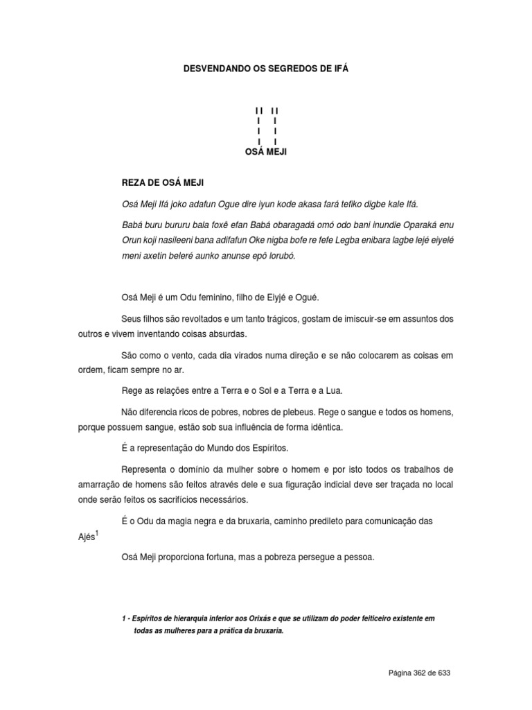 Osa-Meji Completo | PDF | Santeria | Bem-estar