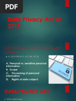 Overview of Data Privacy Act 2012 | PDF | Privacy | Information