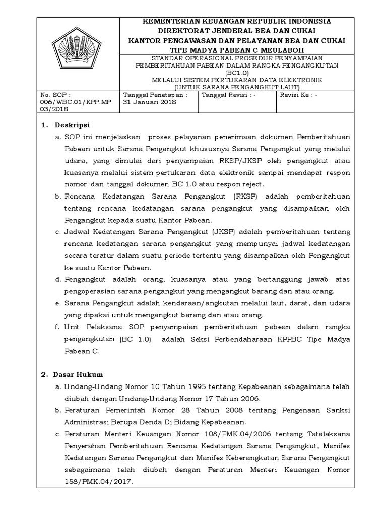 Sop Mandiri RKSP | PDF