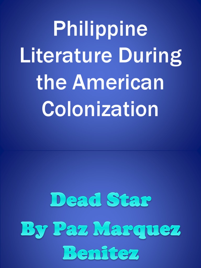 Philippine Literature During The American Colonization | PDF