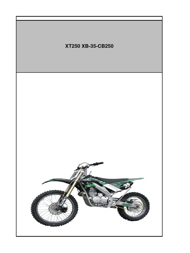 XT250 XB35B Parts List | PDF | Motor Vehicle | Automotive Industry