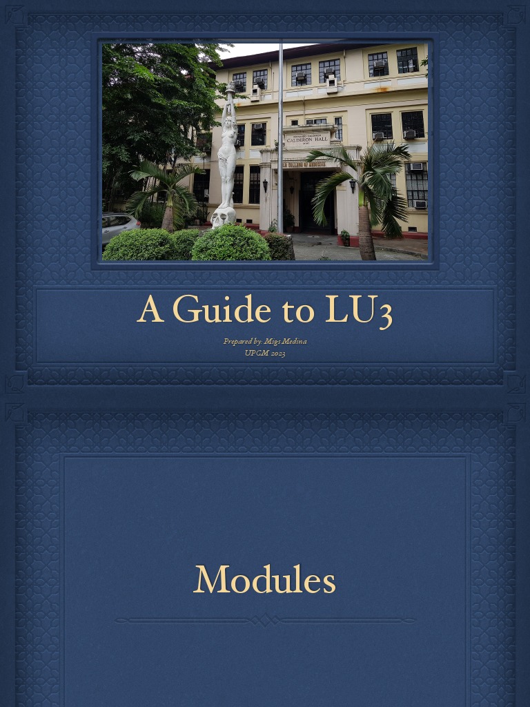 A Guide To LU3 PDF | PDF | Anatomy | Physical Examination
