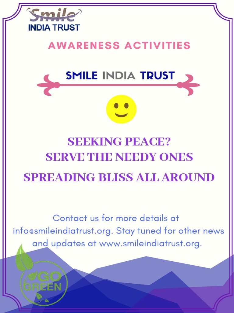 Activities of Smile India Trust 2019 | PDF