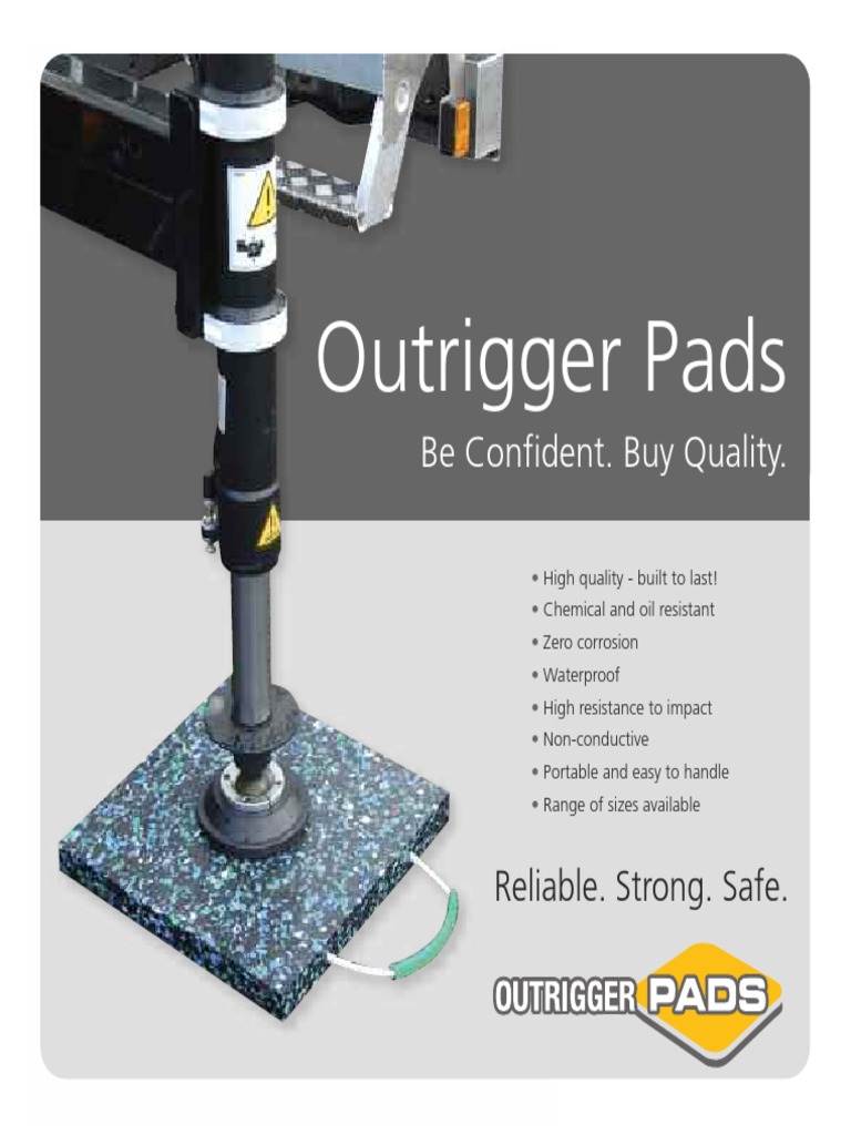 Crane Outrigger Pads: Sizing & Specs | PDF | Crane (Machine ...