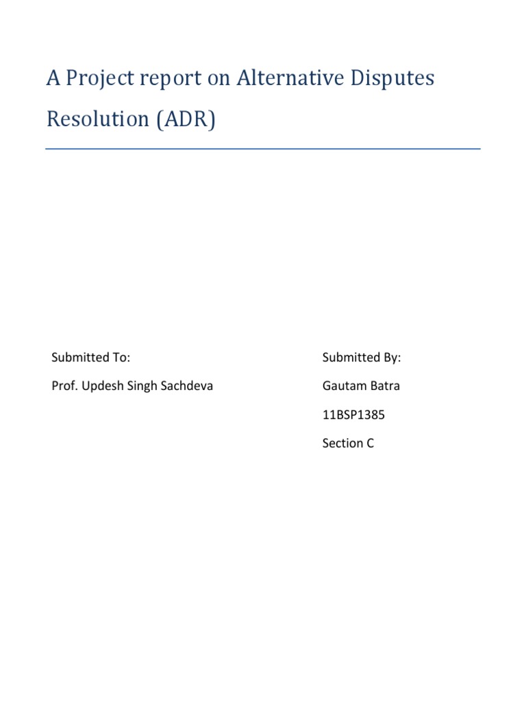 Practical 405 4th Sem | PDF | Mediation | Alternative Dispute Resolution