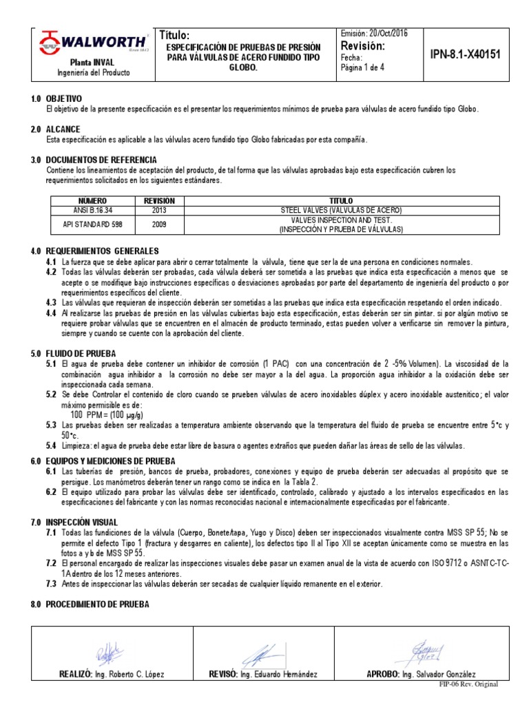 Api 6a | PDF | Presión | Acero