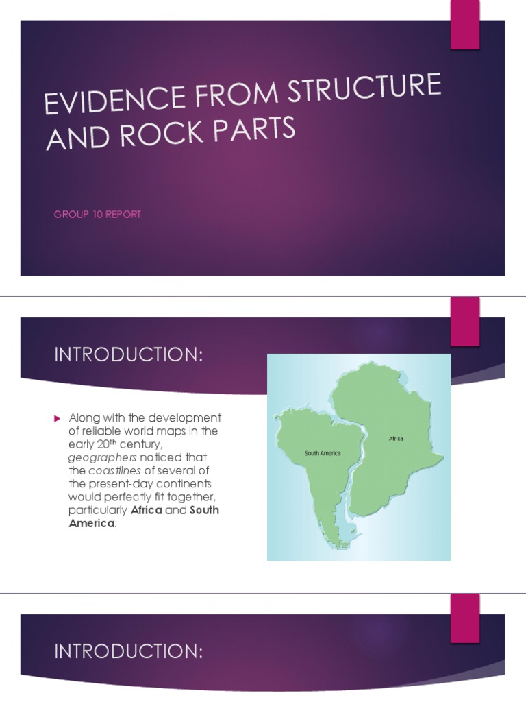 Evidence of Continental Drift from Rocks | PDF | Plate Tectonics ...