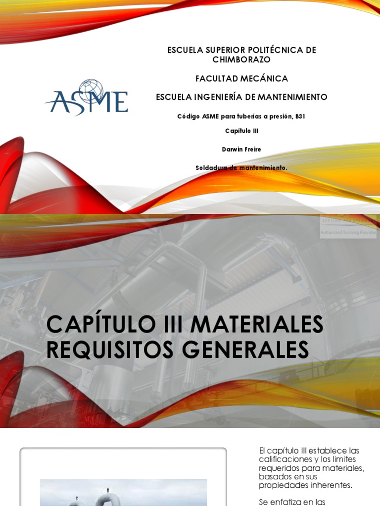 Norma Asme B31.3 Capitulo III | PDF | Aluminio | Tratamiento a base de ...