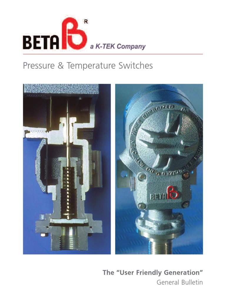 Catalogo Tecnico Presostato | PDF | Switch | Pressure Measurement