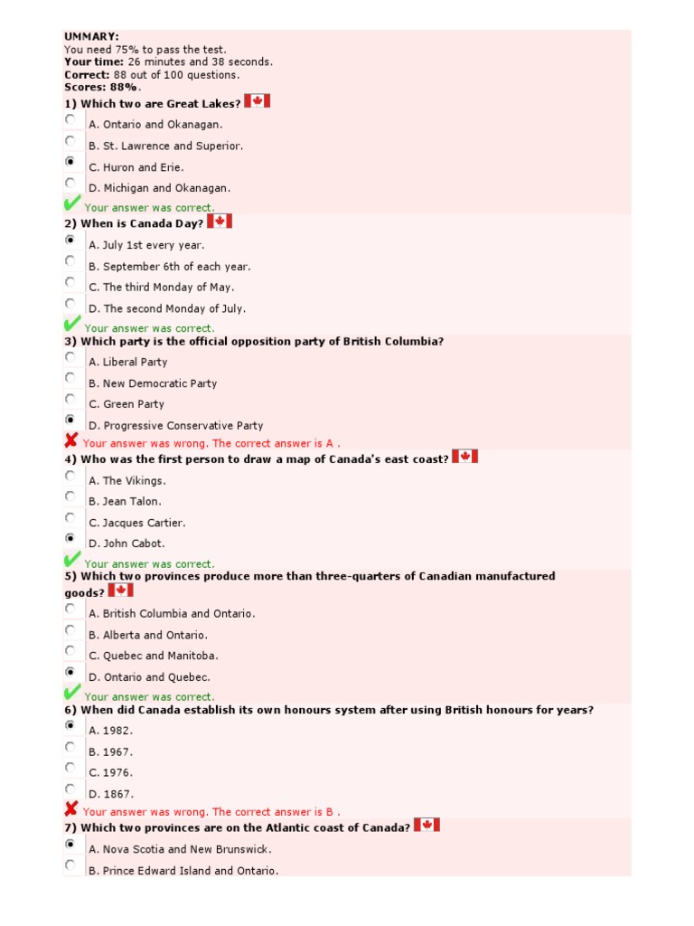 Citizen Ship Question | PDF | Provinces And Territories Of Canada | Canada