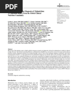 Espen Fact Sheet Glim | PDF | Malnutrition | Medical Diagnosis