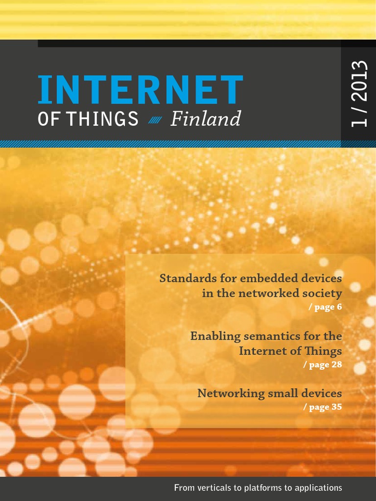IoT Magazine 2013 PDF | PDF | Internet Of Things | Internet