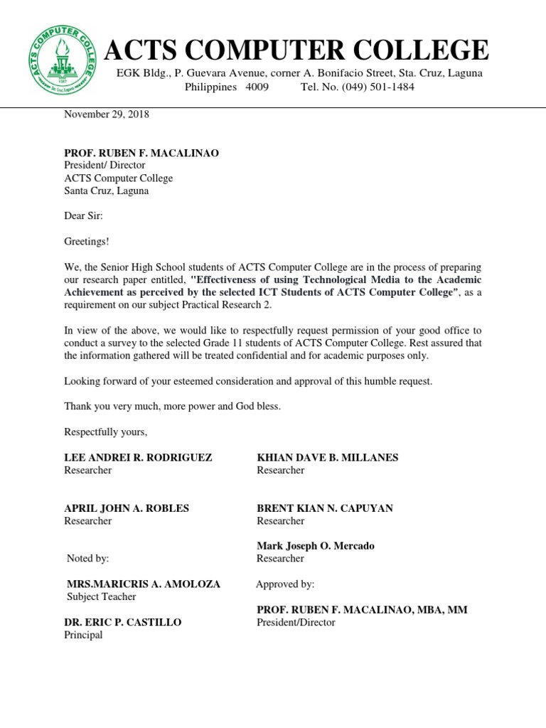 Acts Computer College | PDF | Educational Technology | Psychological ...