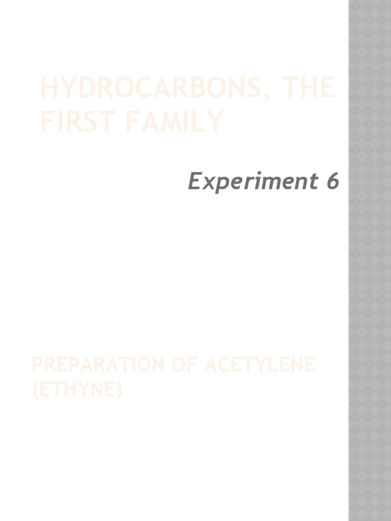 Hydrocarbons, The First Family | PDF | Alkene | Hydrocarbons