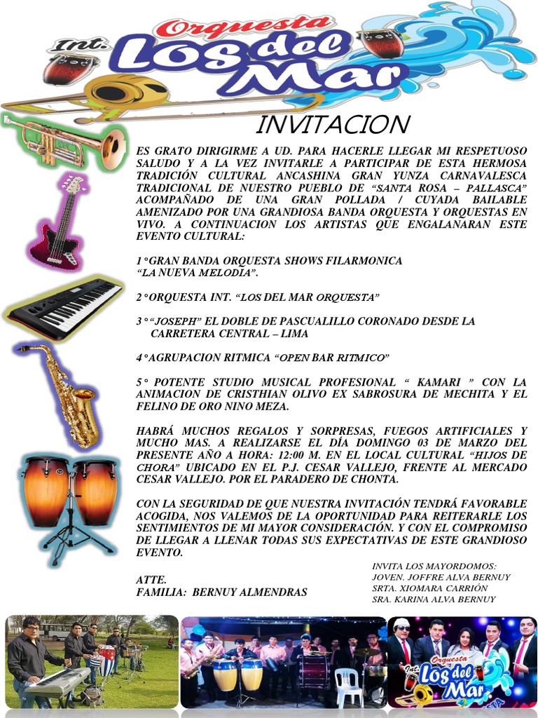 Invitación a la Gran Yunza Cultural | PDF