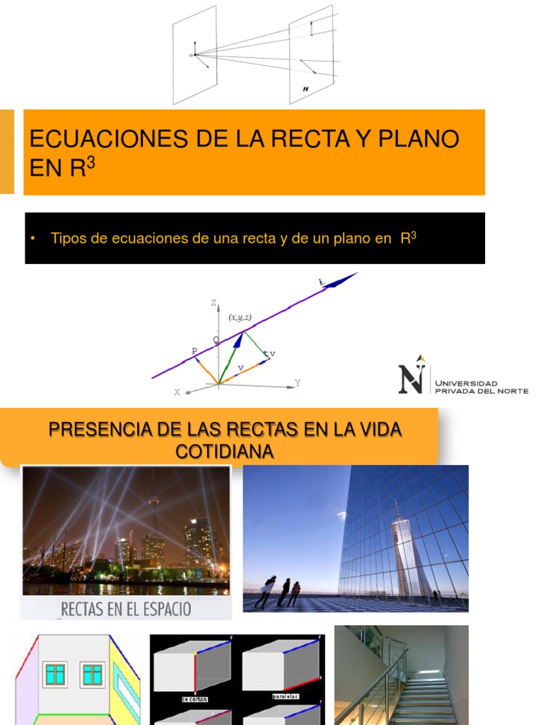 Ecuación de La Recta y Plano en R3 | PDF | Geometria plana) | Vector ...