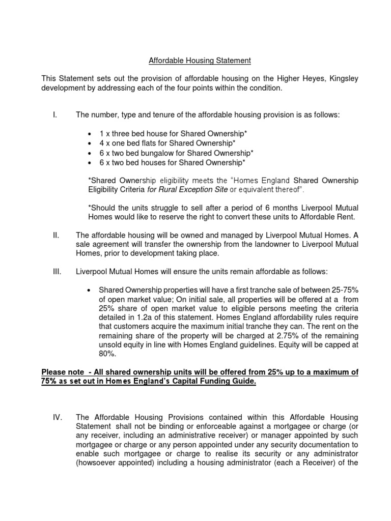 18 03547 Dis-Revised Affordable Housing Statement-3207538 | PDF ...