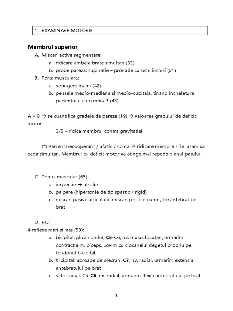Examen Clinic Neuro 3 | PDF