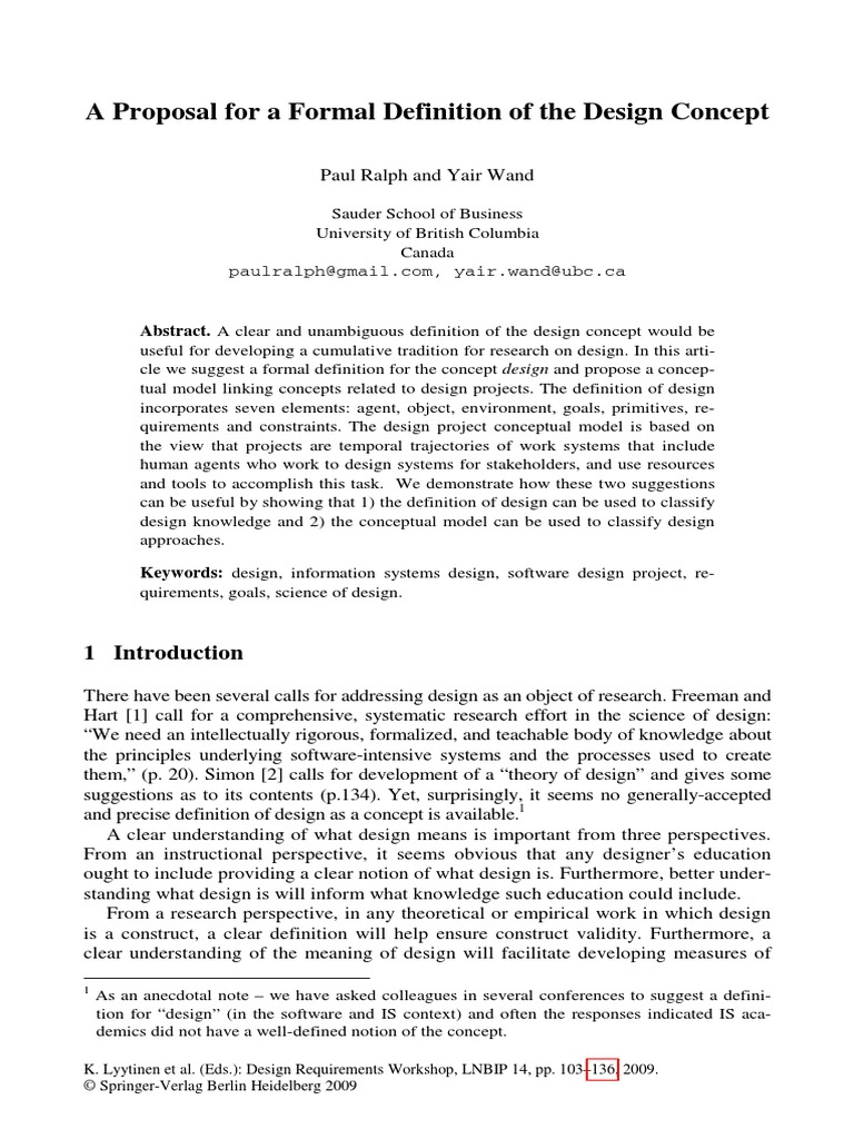 Ralph Wand Definition Design | PDF | Design | Conceptual Model