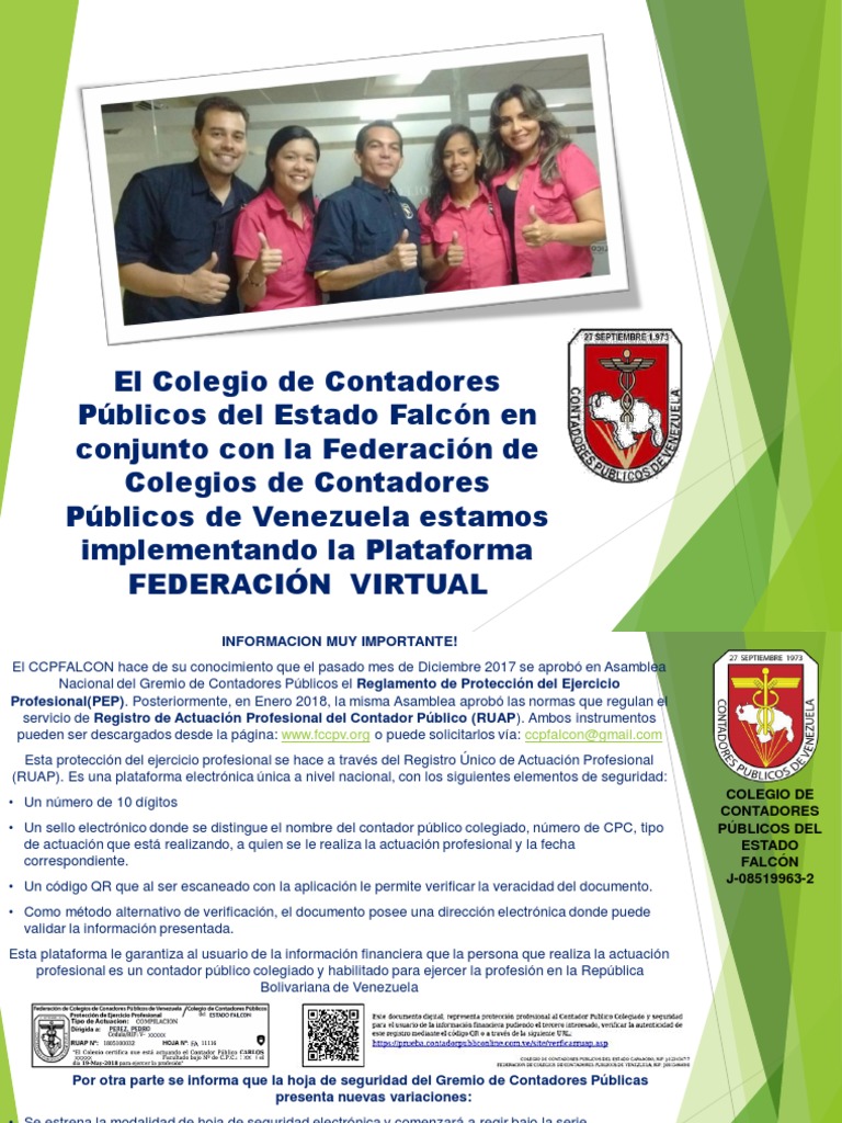 Plataforma RUAP y Federación Virtual Contadores | PDF | Contador | Internet