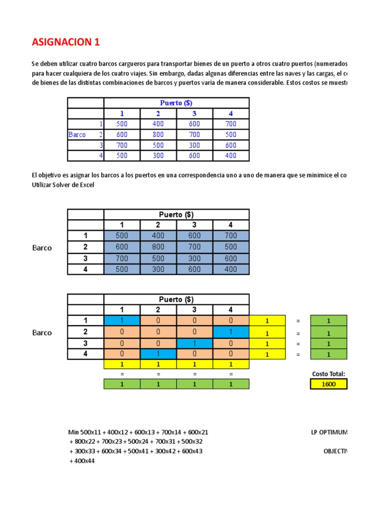 Asignación - Solución | PDF