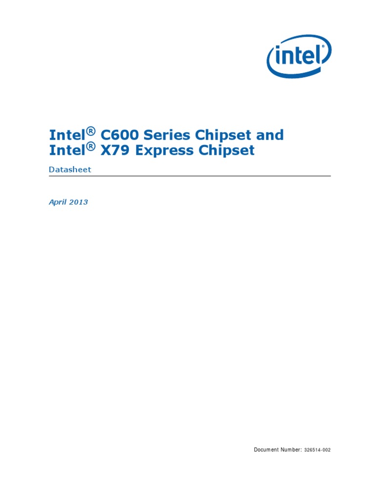 c600 Series Chipset Datasheet PDF | PDF | Usb | Digital Electronics