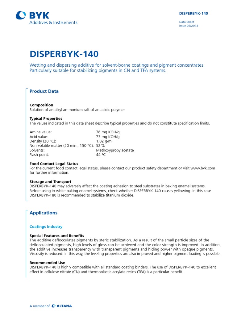 BYK Additives | PDF | Pigment | Carbon
