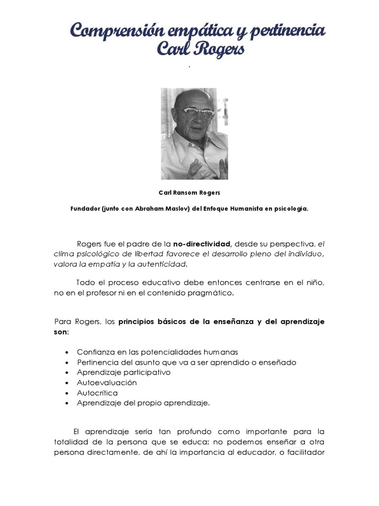 Comprensión Empática y Pertinencia | PDF | Aprendizaje | Sicología