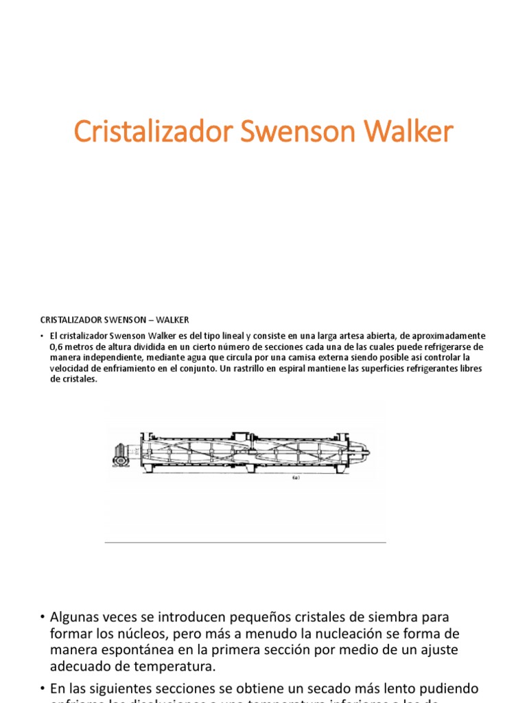 Cristalizador Swenson Walker Industrial | PDF