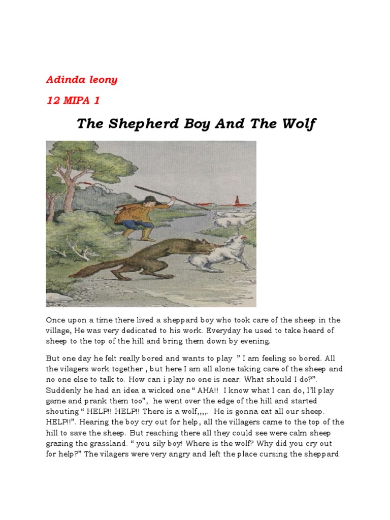 The Shepherd Boy and The Wolf | PDF