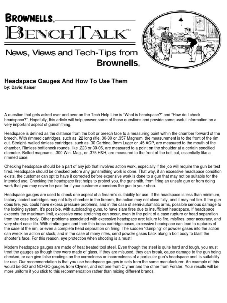 Headspace Guide | PDF | Cartridge (Firearms) | Revolver