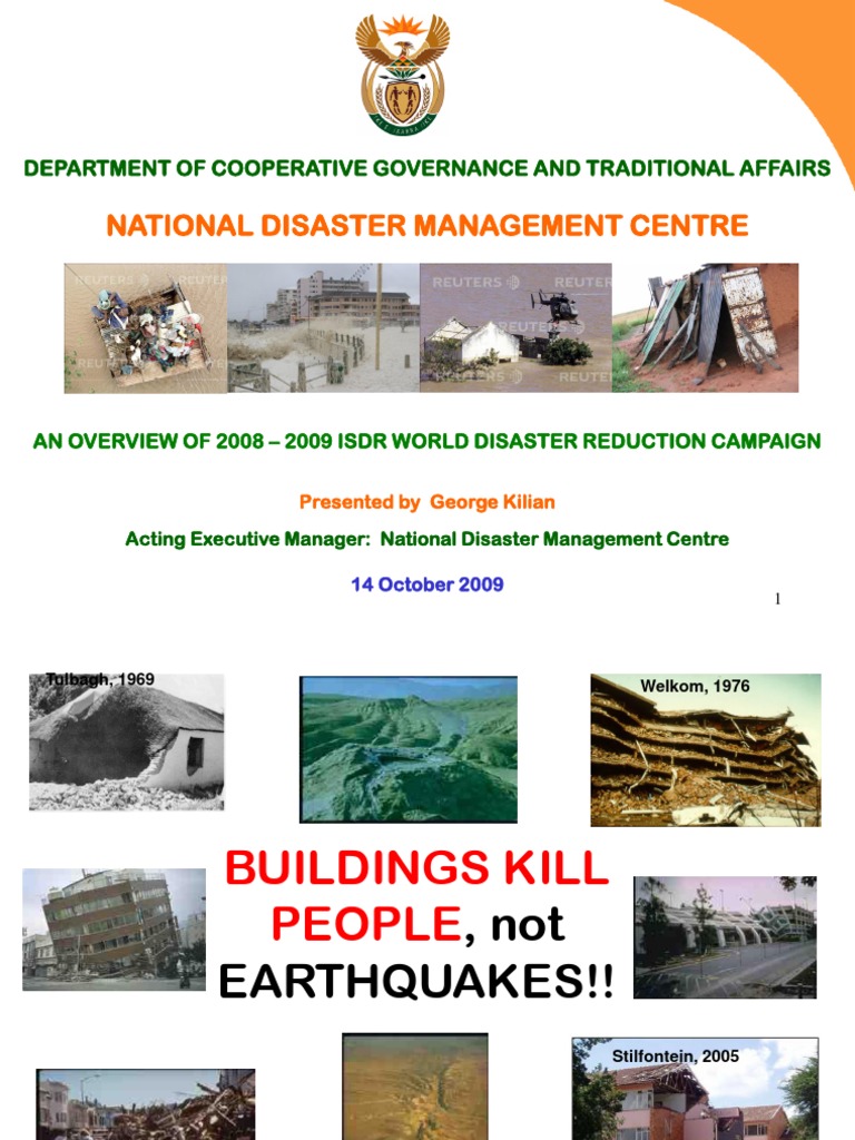 National Disaster Management Centre: Department Of Cooperative ...