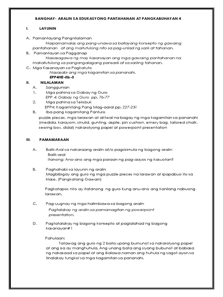 DLP Epp 4 Cot 1 | PDF