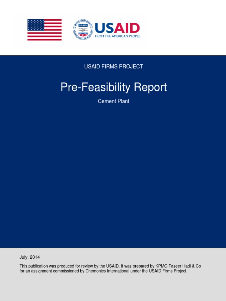 Pre-Feasibility Report - Cement Plant PDF | PDF | Cost Of Capital ...