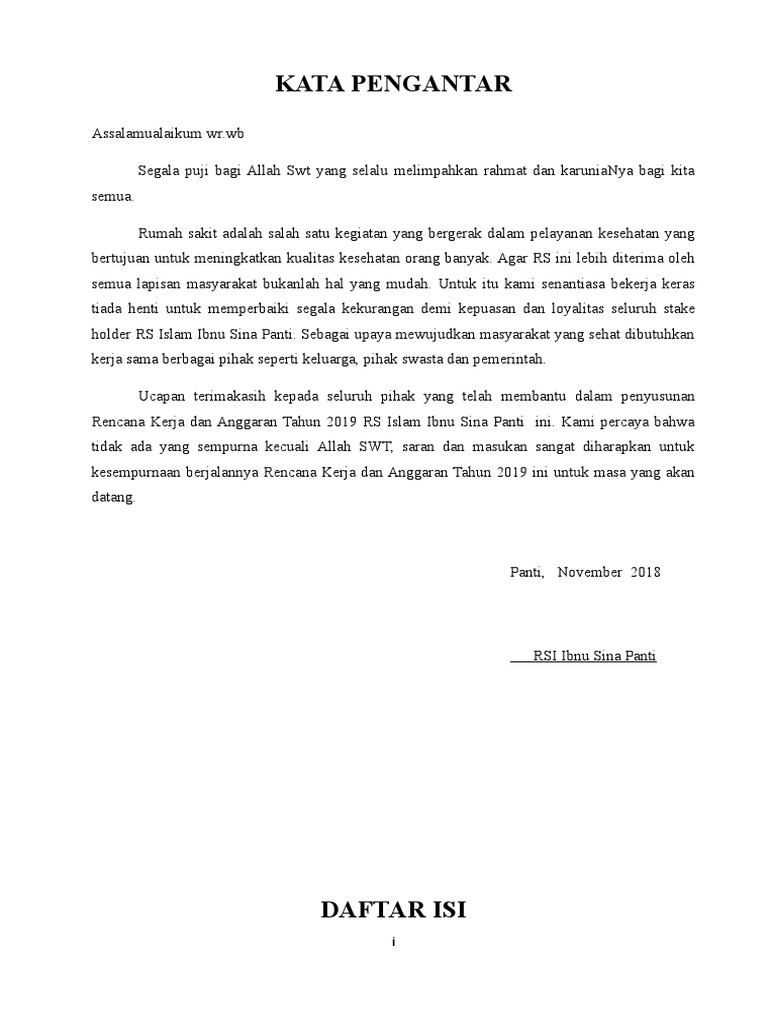 Daftar Isi RKA | PDF | Pengelolaan Keuangan & Uang