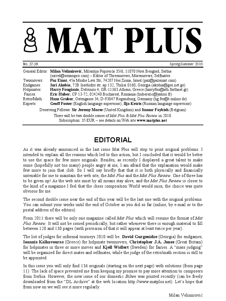 Mat Plus | PDF | Game Theory | Board Games