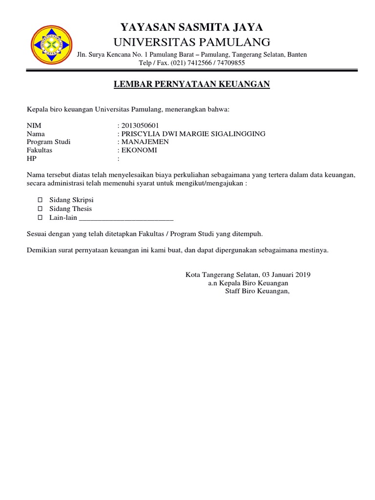 Contoh Kop Surat | PDF